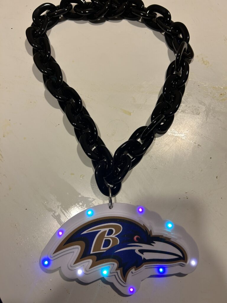 Baltimore Ravens Lite Up Chain | Baltimore Sports Store