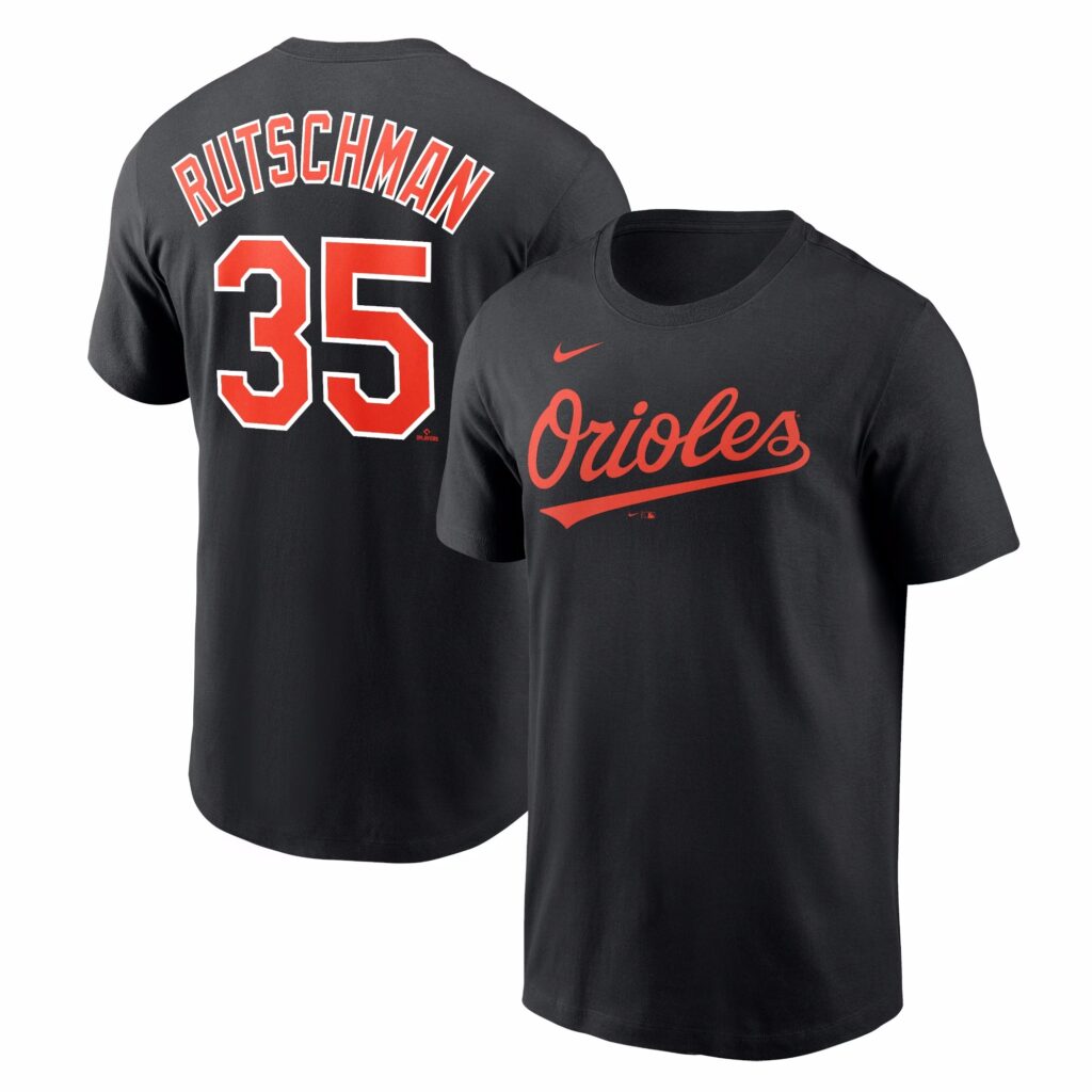 Baltimore Orioles Adley Rutschman Name and Number Fuse S/S T Shirt ...